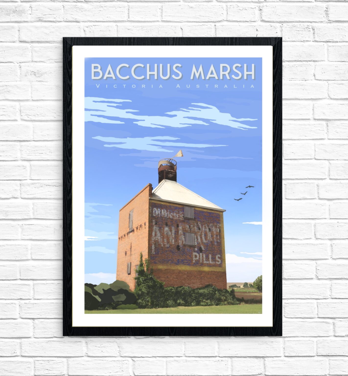 Bacchus Marsh Chicory Kiln Ghost Sign - Kerrie Gottliebsen